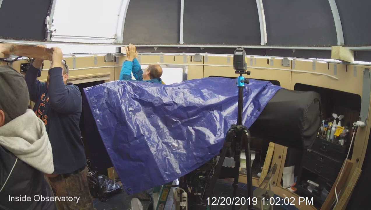 Final dome maintenance - December 20, 2019 : Chamberlain Observatory