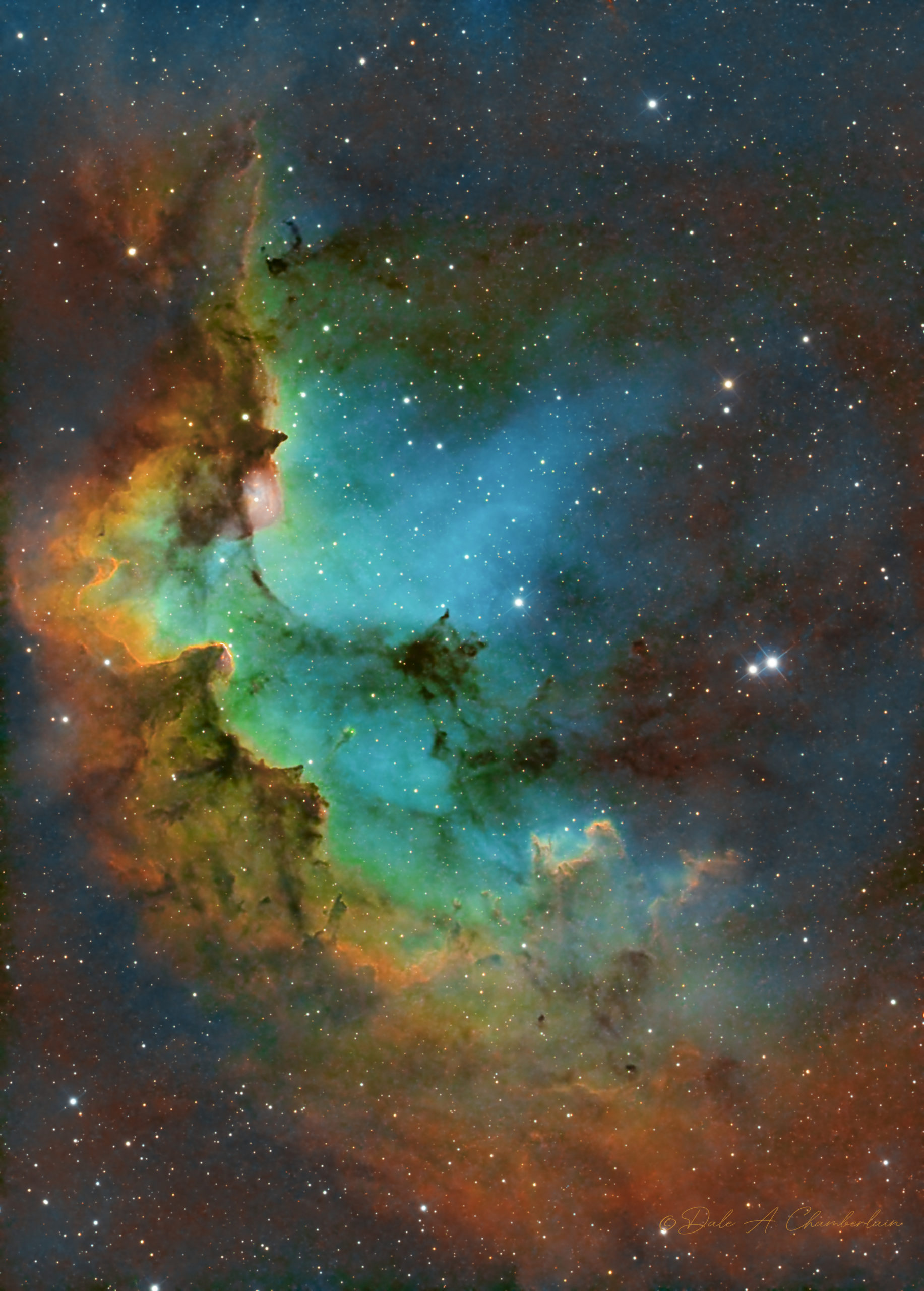 NGC 7380 The Wizard Nebula : Chamberlain Observatory